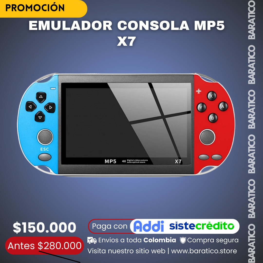 EMULADOR CONSOLA MP5 X7 🎮 – BCOL